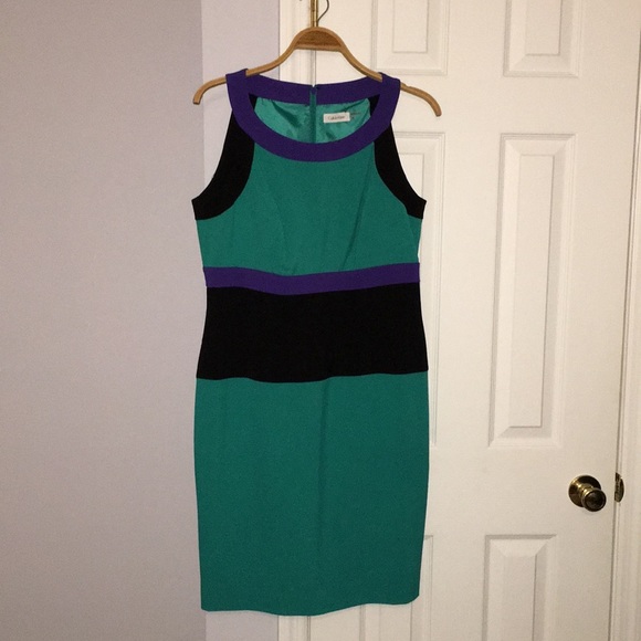 Calvin Klein | Dresses | Nwt Calvin Klein Colorblock Dress | Poshmark
